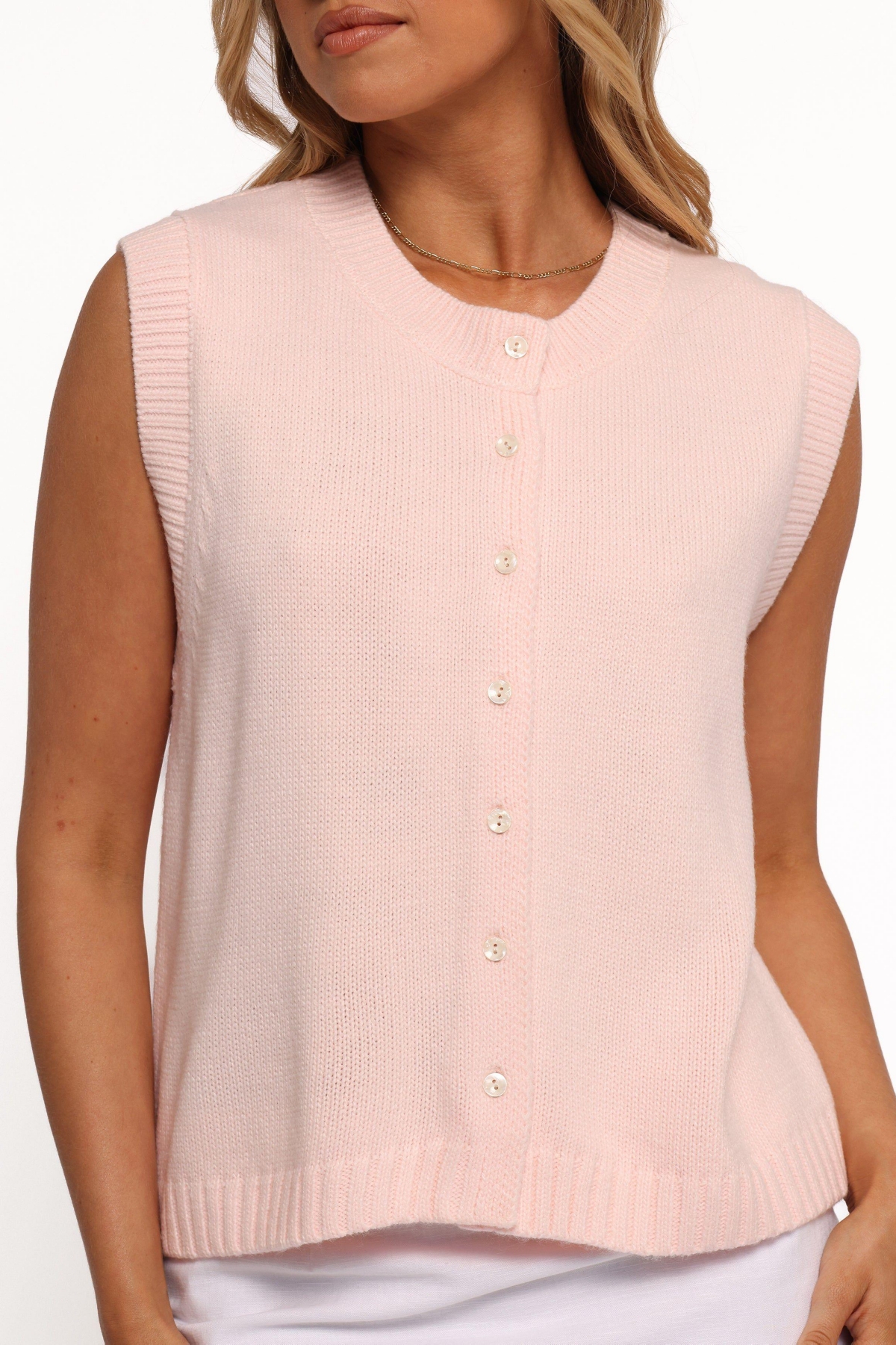 Click here for Petal and Pup Womens Weston Knit Vest - Pink prices