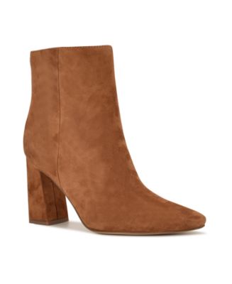 Nine West Women's Reraye Flared Block Heel Ankle Booties - Macy's
