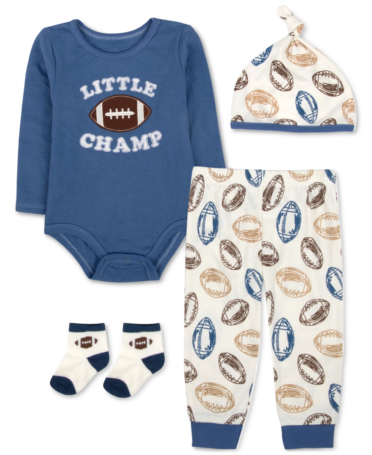 Click here for Baby Essentials Baby Boys Little Champ Football Bo... prices