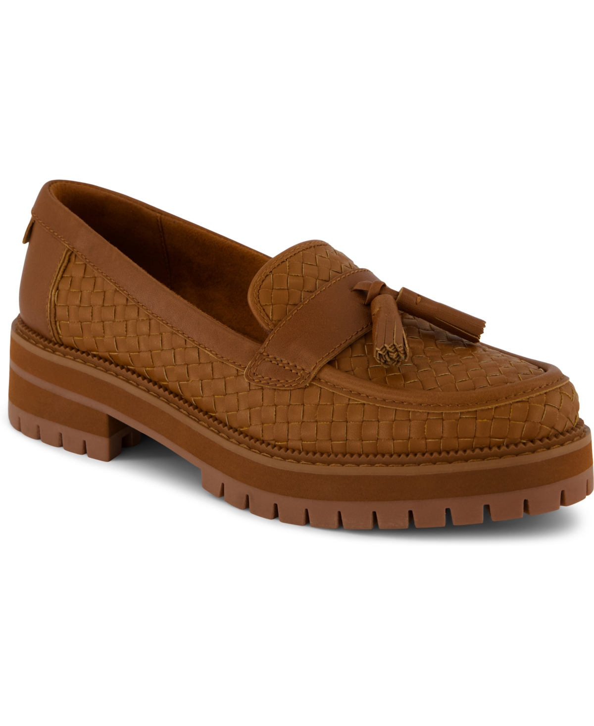 Click here for Toms Womens Cara Lug Sole Loafers - Amber Brown prices