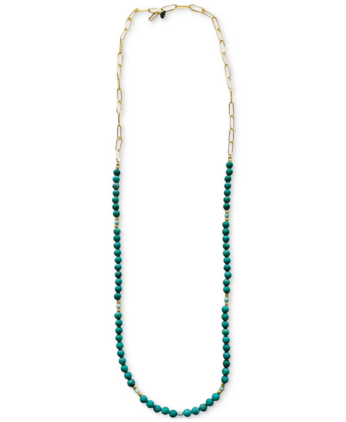 Click here for Minu Jewels Gold-Tone Turquoise & Amazonite 30 Sta... prices