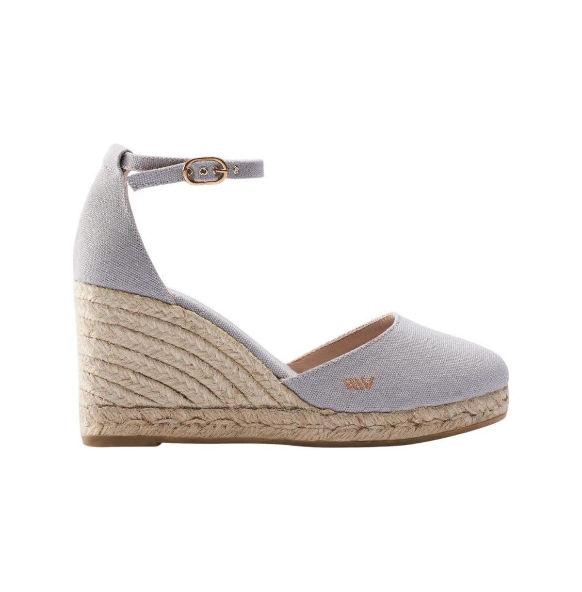 Click here for Estartit Canvas Espadrille Wedges - Greyash prices