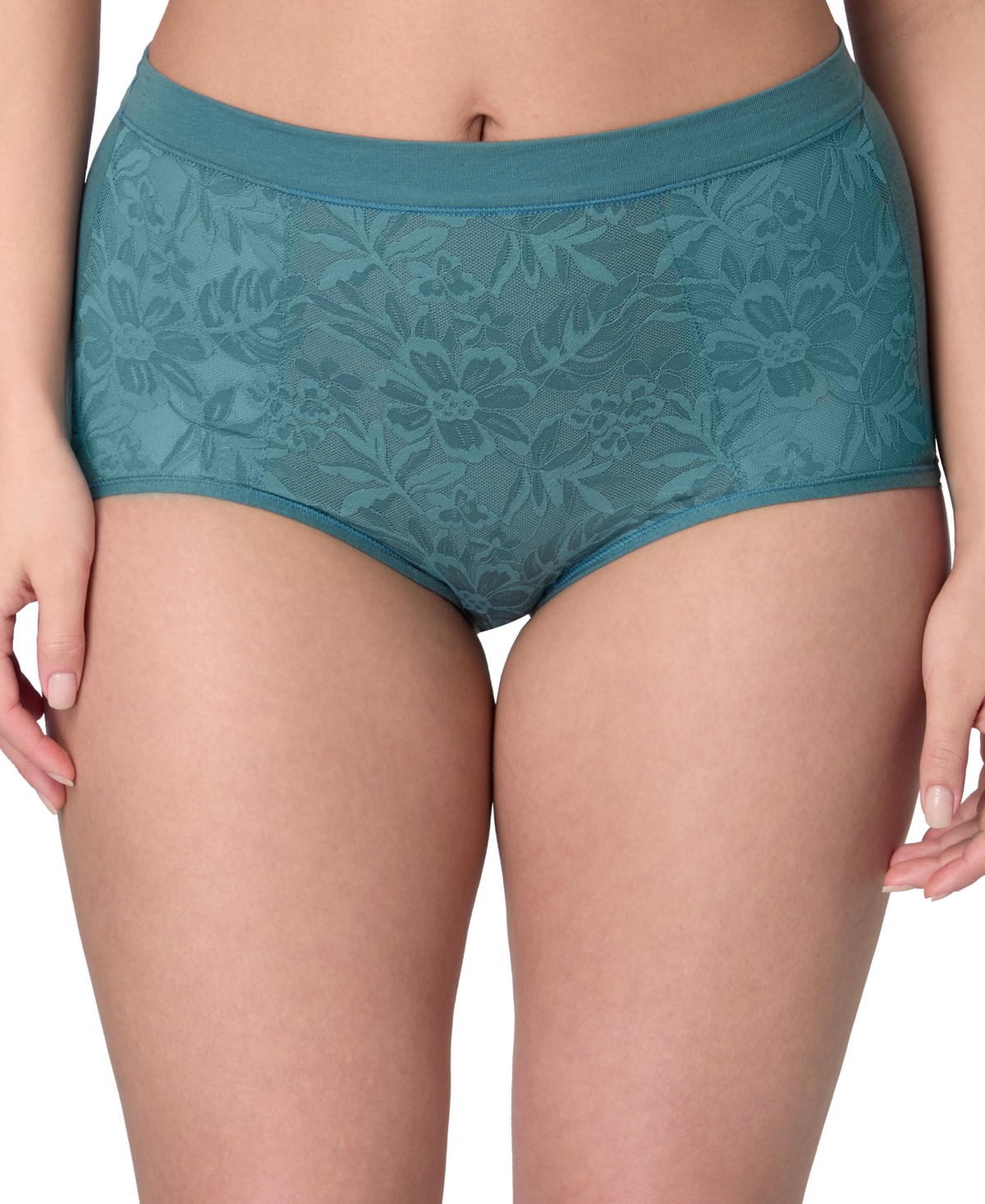 Click here for Bali Womens Breathe Lace High-Rise Brief Underwear... prices