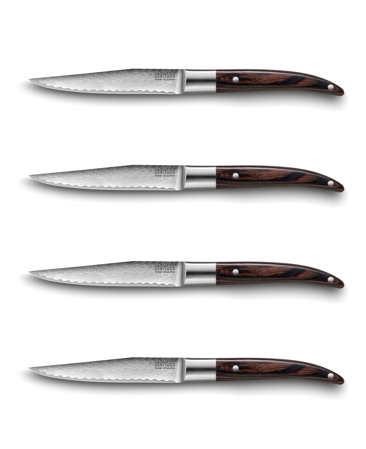 Click here for Laguiole Expression Damas 4 piece Steak Knife Set... prices