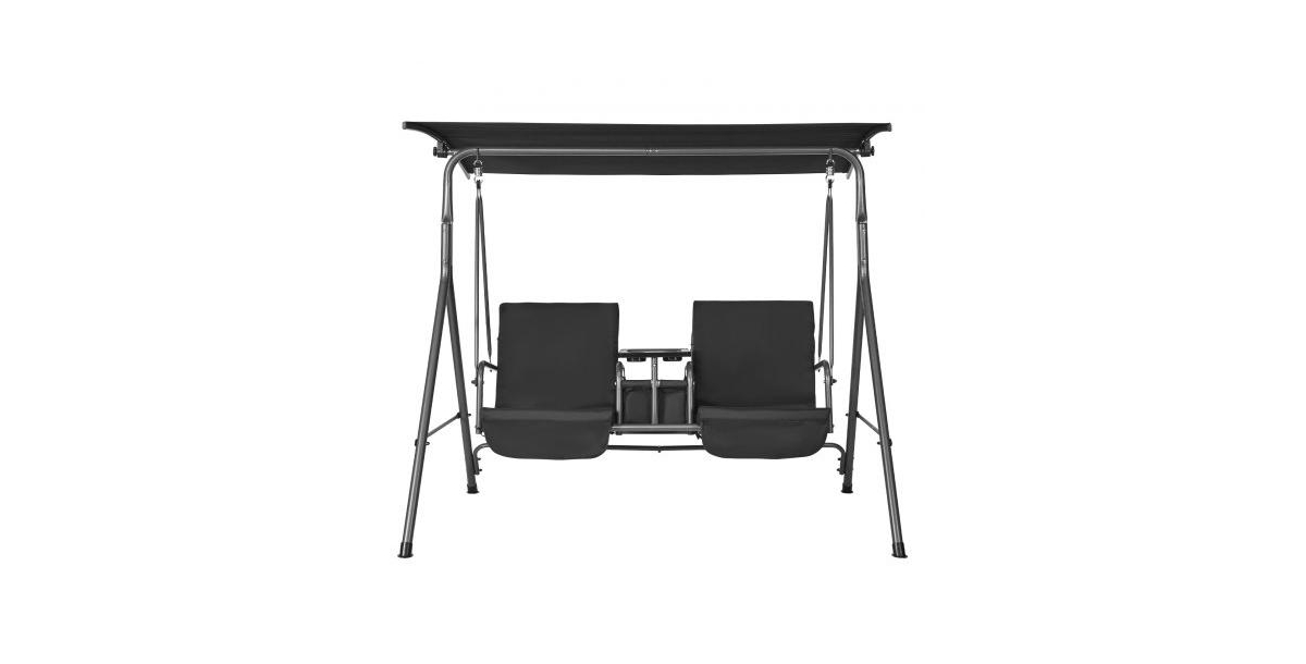 Click here for Slickblue Outdoor 2-Seat Patio Swing Chair with Ad... prices