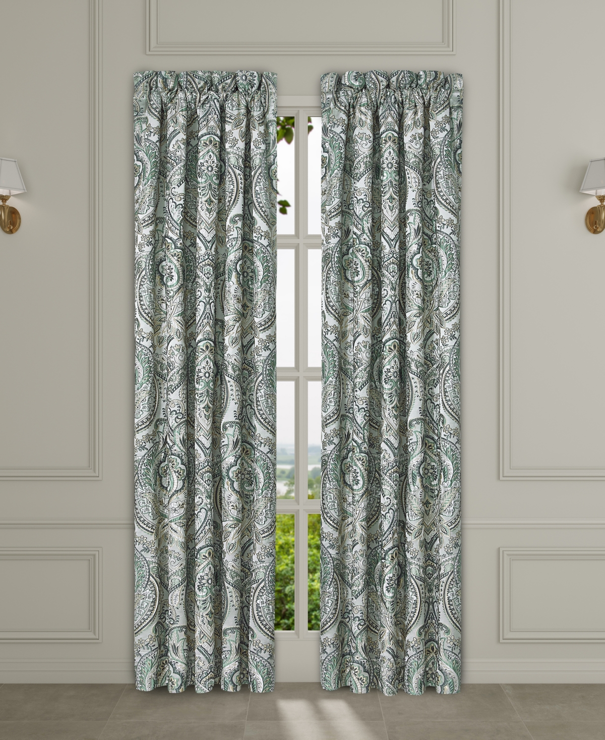 Click here for J Queen New York Nico Window Panel Pair  50 x 84 -... prices
