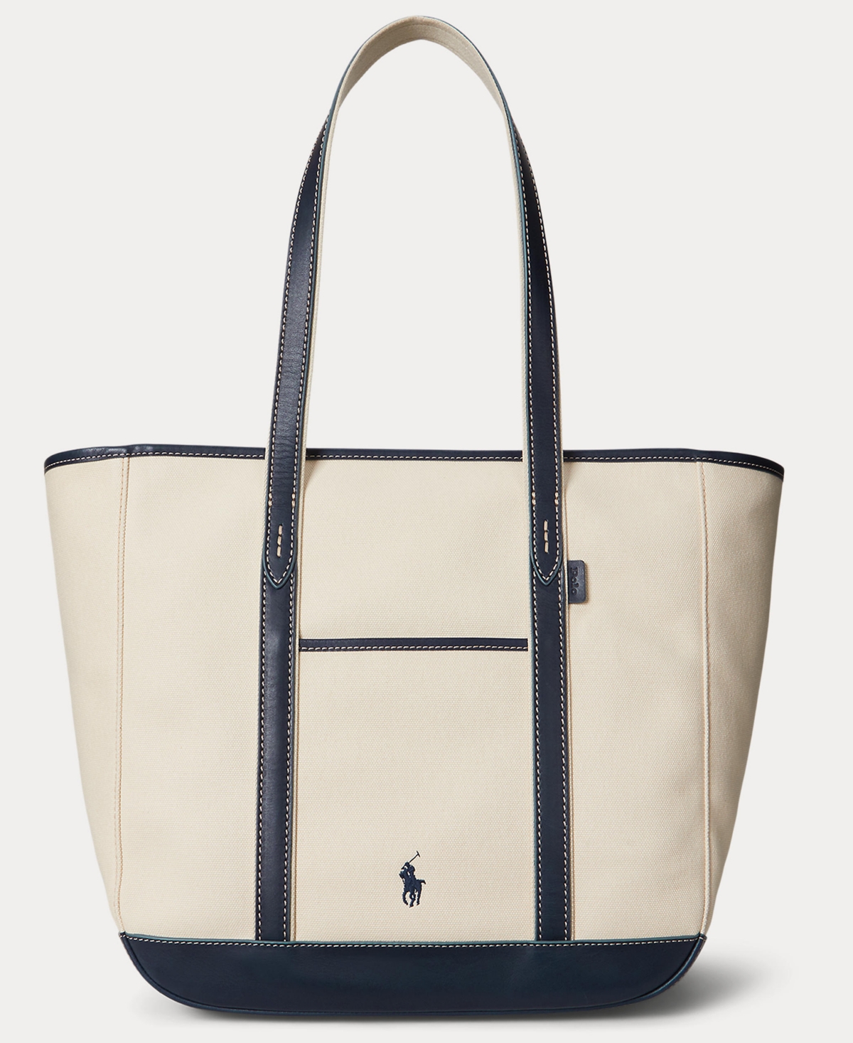 Click here for Polo Ralph Lauren Womens Leather-Trim Canvas Mediu... prices