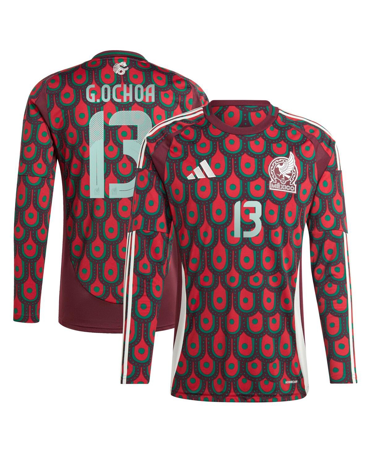 Click here for Adidas Mens Guillermo Ochoa Burgundy Mexico Nation... prices