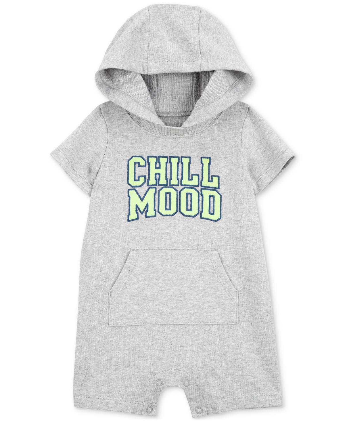 Click here for Carters Baby Boys Chill Mood Hooded Romper - Grey/... prices