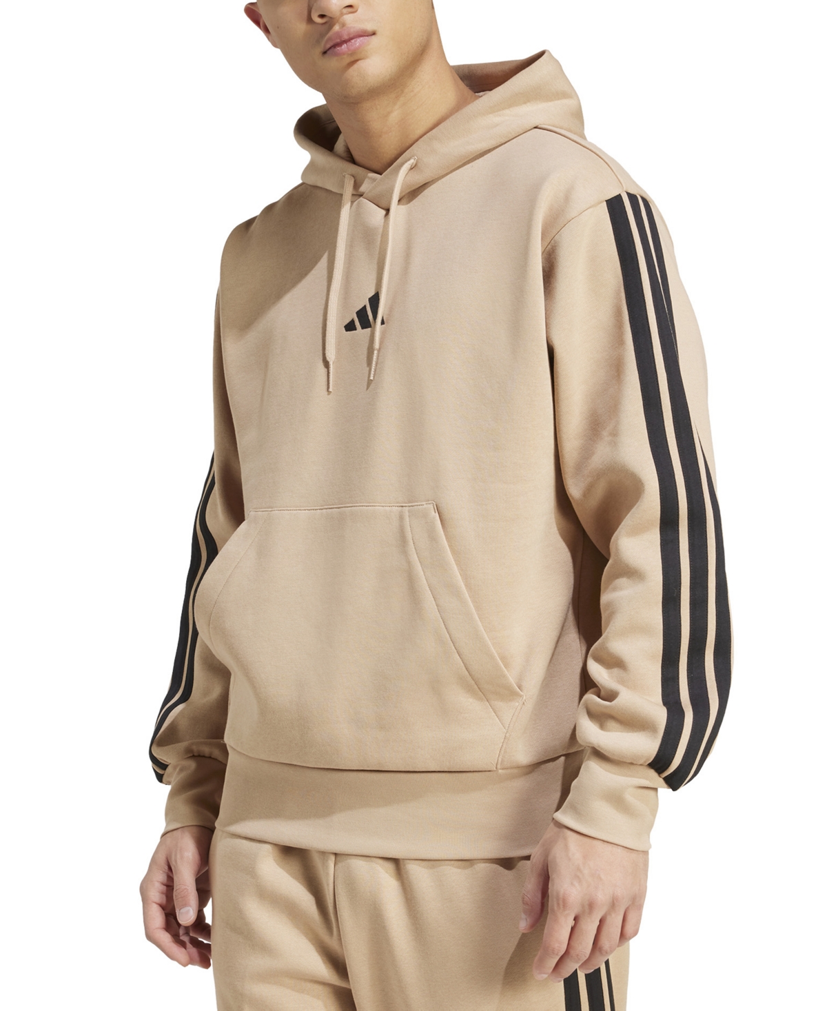Click here for adidas Mens Essential Three Stripes Fleece Hoodie... prices