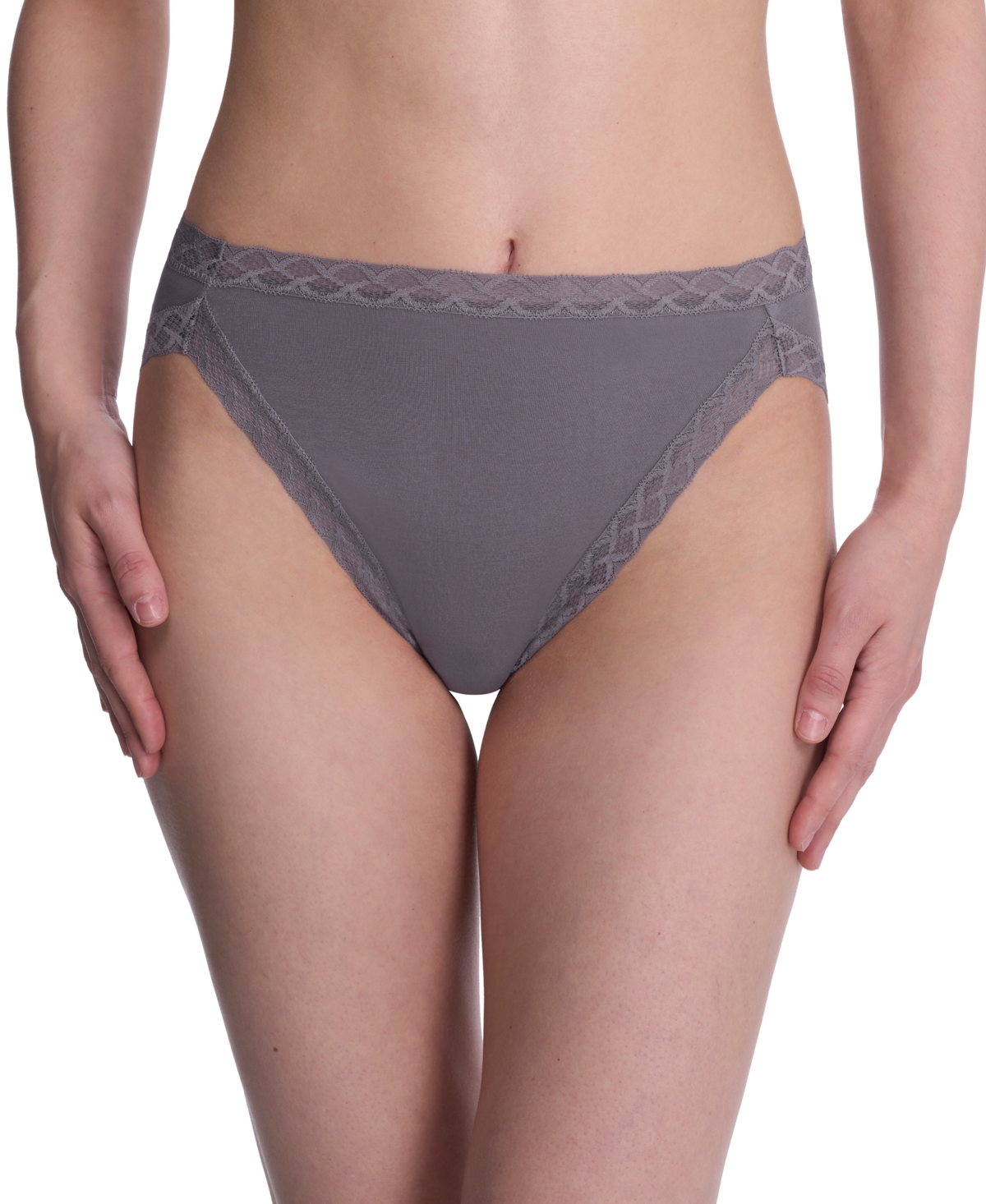 Click here for Natori Bliss Lace-Trim Cotton French-Cut Brief Und... prices