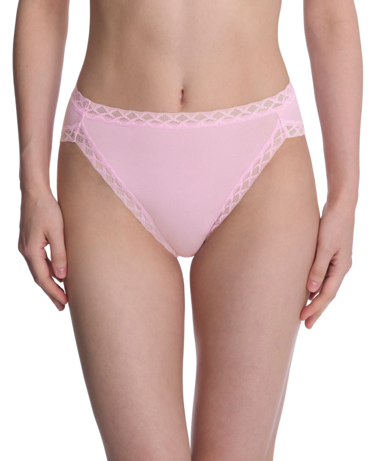 Click here for Natori Bliss Lace-Trim Cotton French-Cut Brief Und... prices