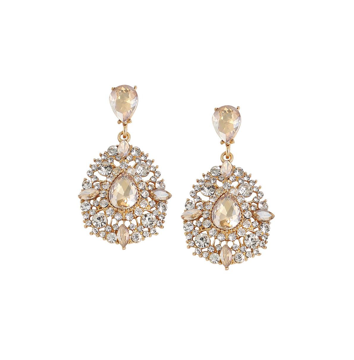 Click here for Sohi Womens Stone Drop Earrings - Gold prices