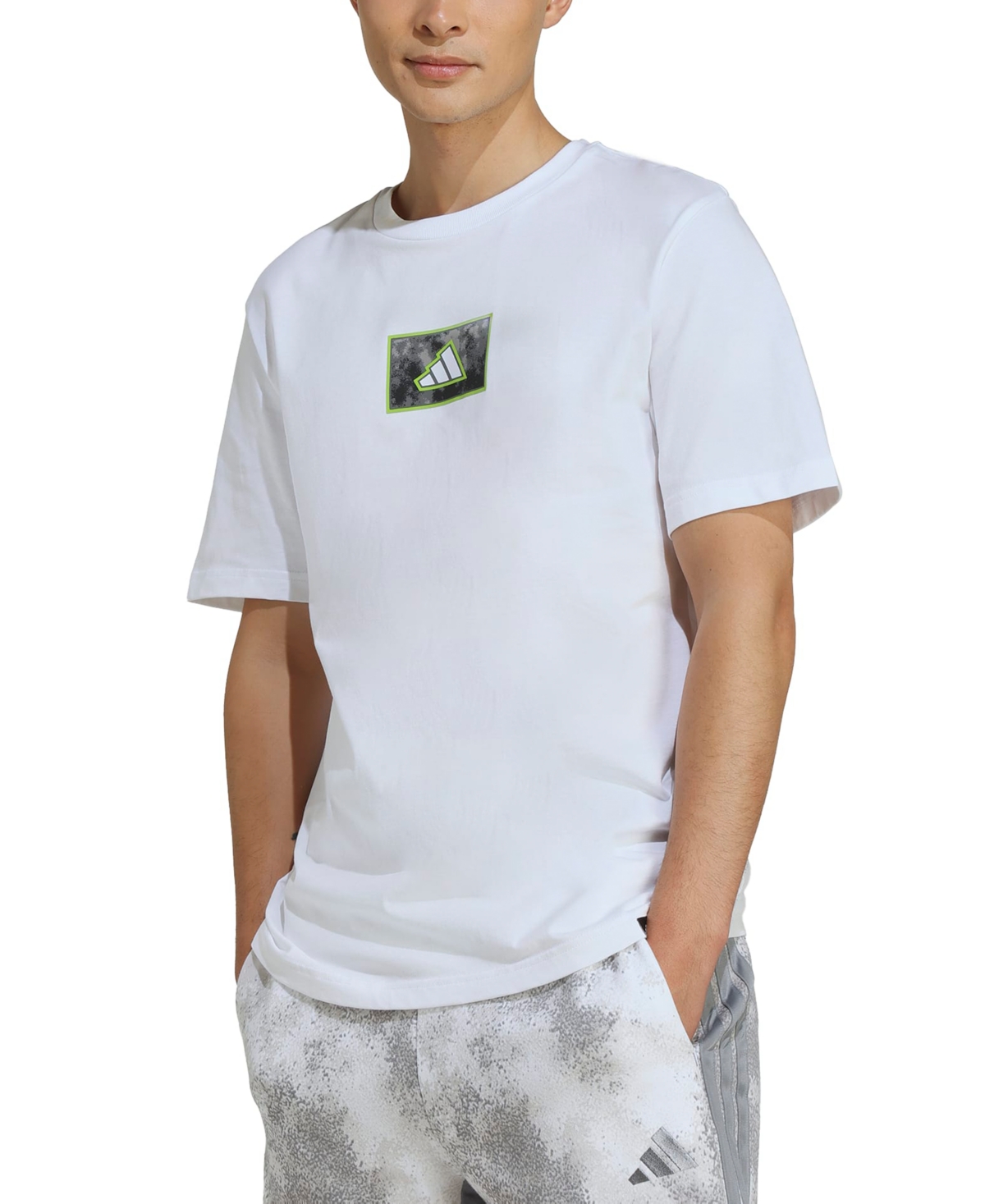 Click here for adidas Mens Camo Box Graphic T-Shirt - White prices