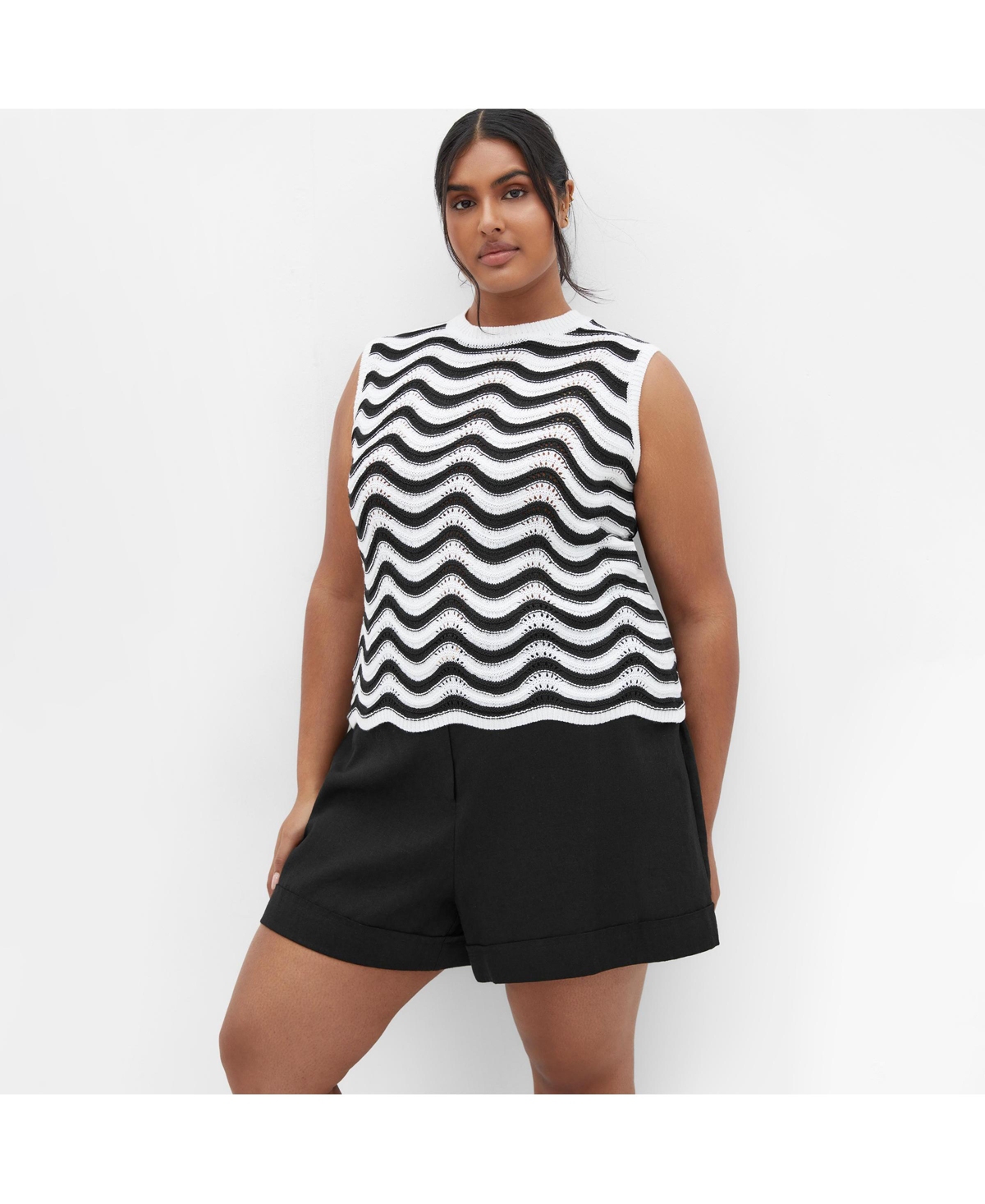 Click here for City Chic Womens Cornelia Wave Top - Wave prices