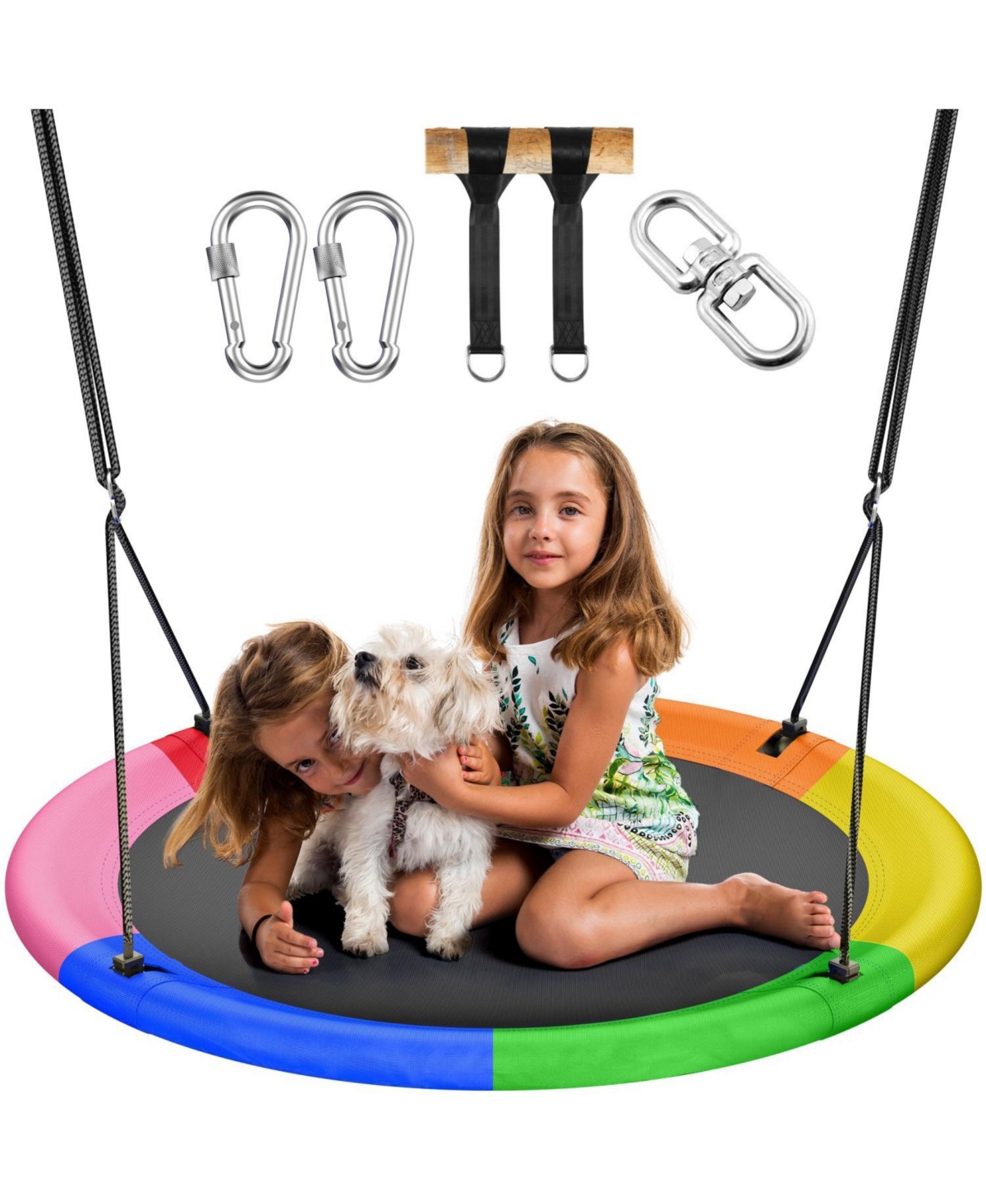 Click here for Gyroor Upgraded 43" Heavy-Duty Ufo Tree Swing... prices
