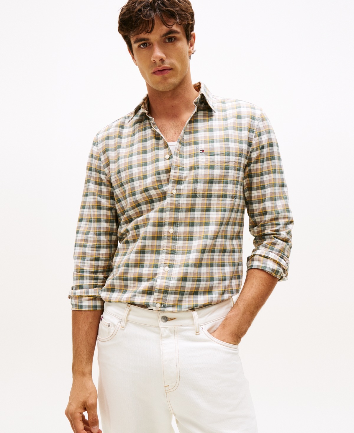 Click here for Tommy Hilfiger Mens Heritage Oxford Tartan Long Sl... prices