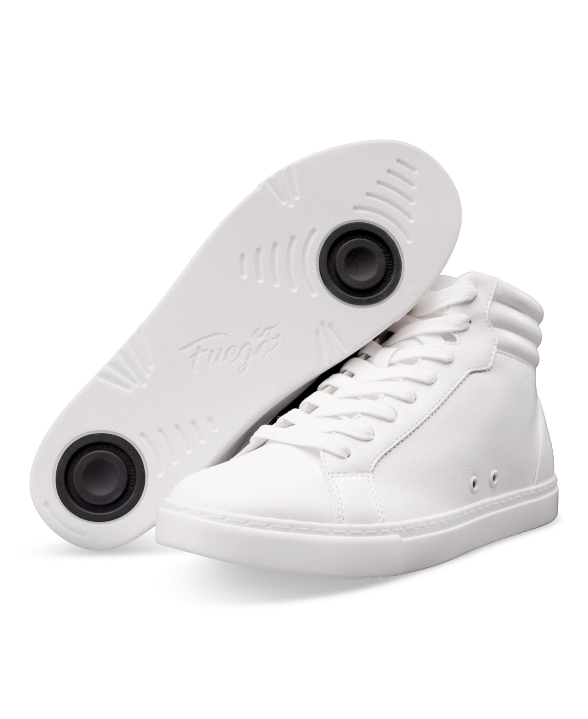 Click here for Womens White High-top Sneaker - White prices