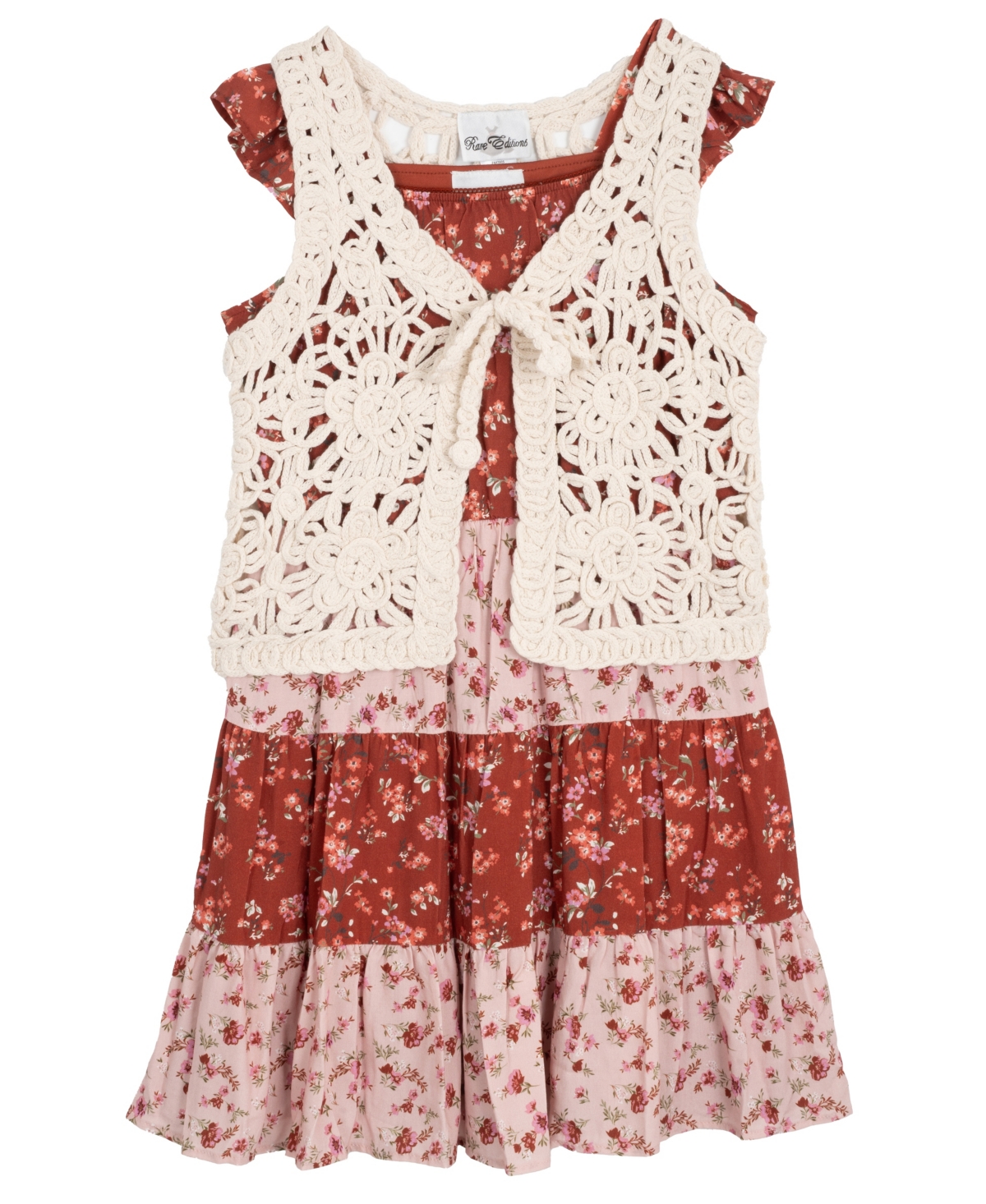 Click here for Rare Editions Big Girls 2-Piece Mixed Floral With... prices