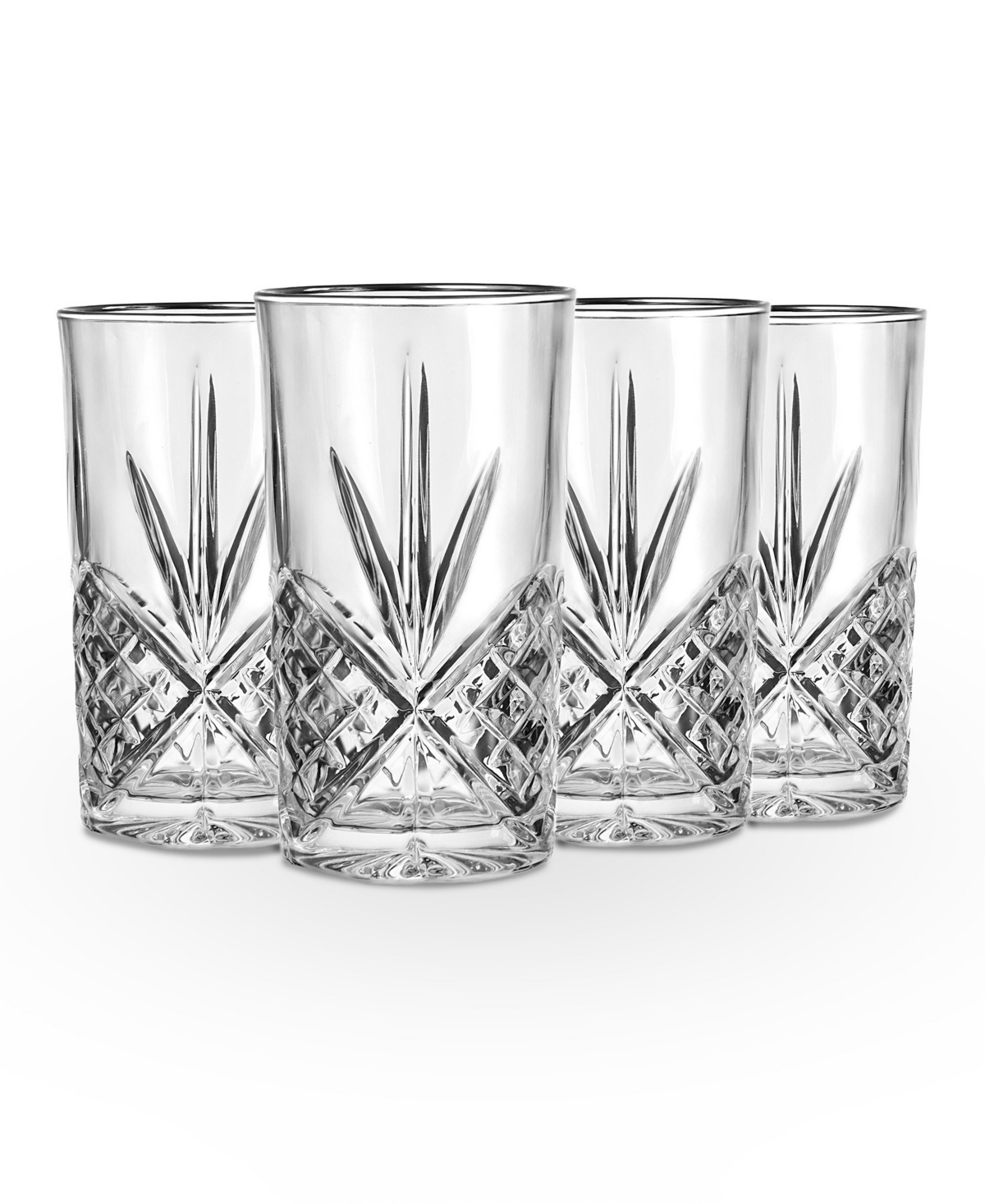 Click here for Godinger Dublin Platinum Highball Glasses  Set of... prices