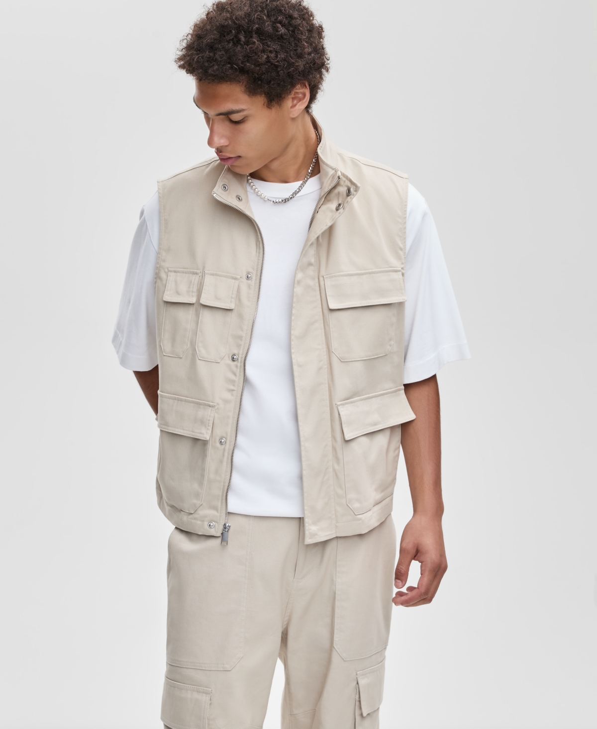 Click here for Mode of One Mens Canvas Cargo Vest  Macys Exclusiv... prices