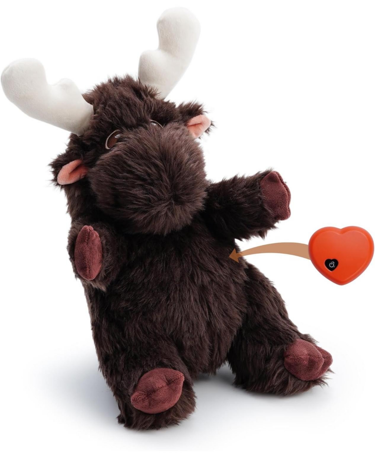Click here for Nocciola Fuzzwoof Moose Dog Toy  Plush Stuffed Ani... prices