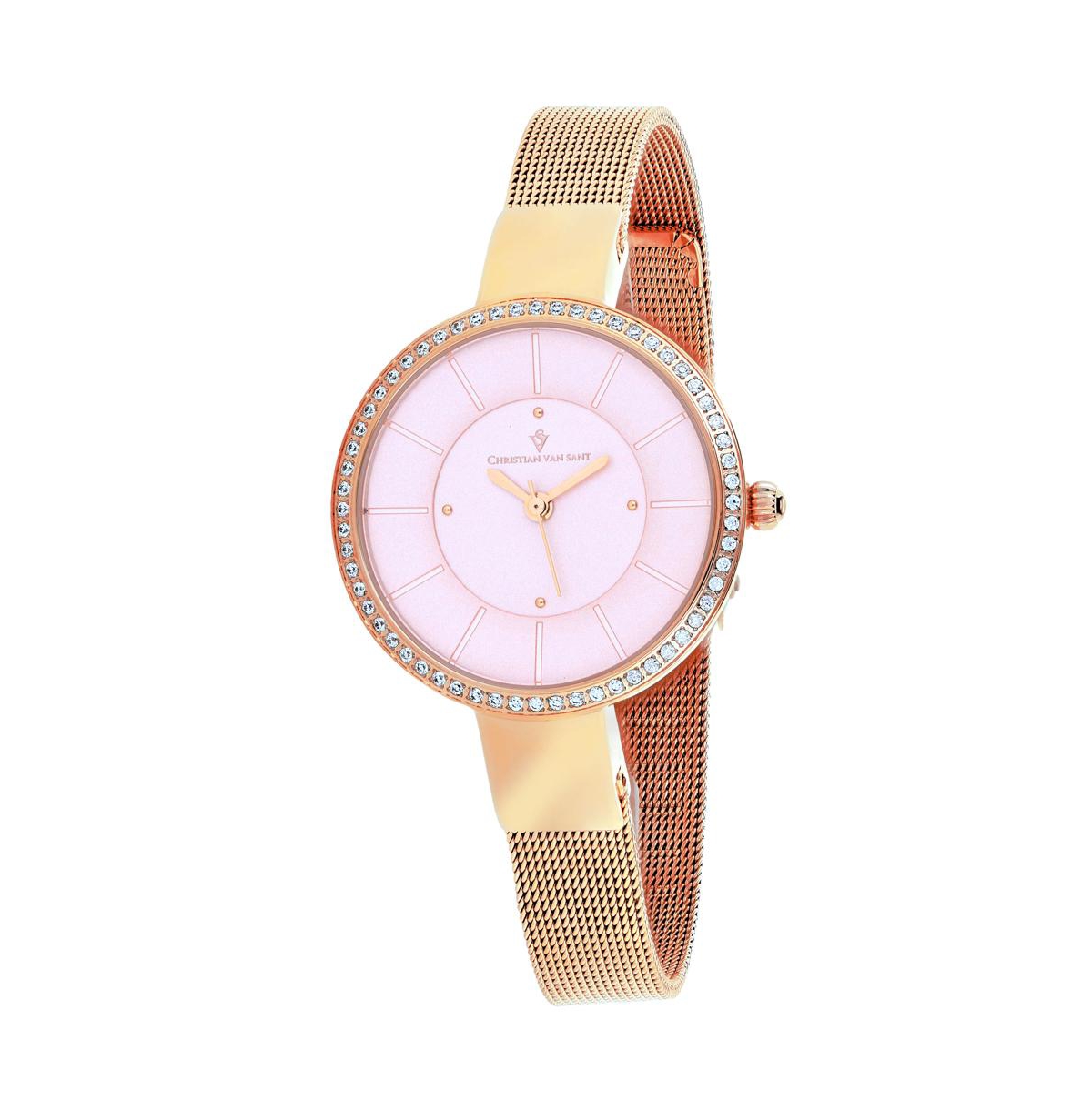 Click here for Christian Van Sant Womens Reign Pink Dial Watch -... prices