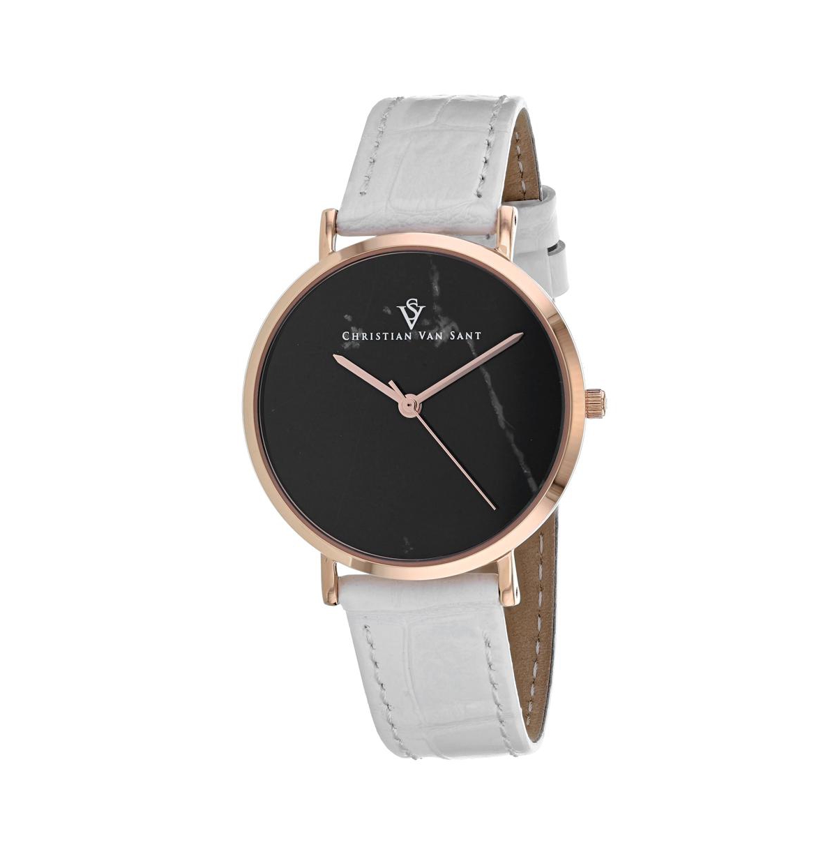 Click here for Christian Van Sant Womens Lotus Black Dial Watch -... prices