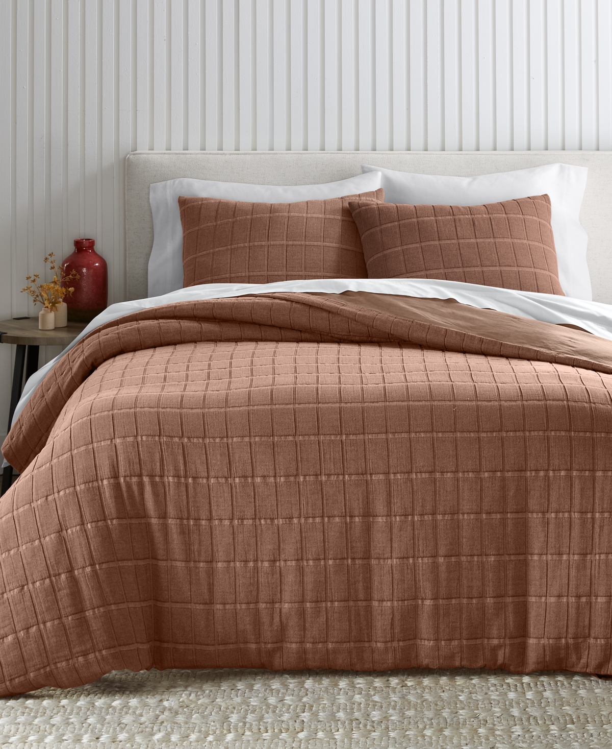 Click here for Oake Textured Check 3-Pc. Comforter Set  King  Exc... prices