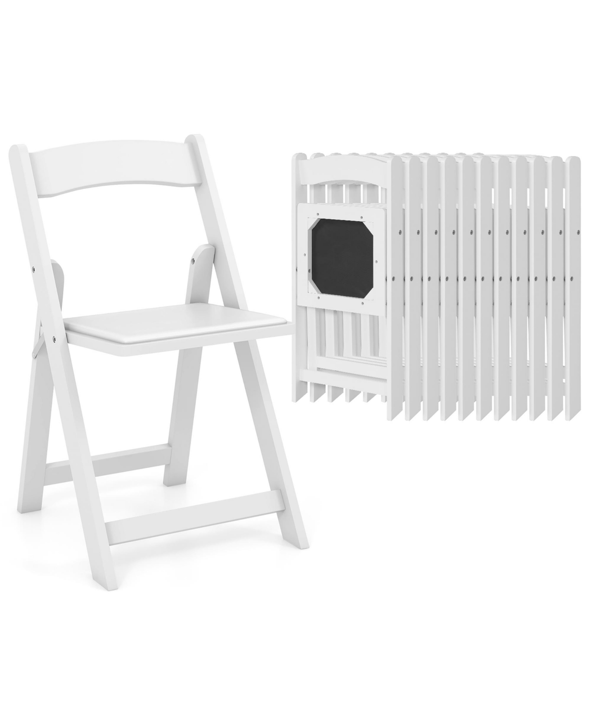 Click here for Gymax Set of 12 Dining Chairs w/ Rubber Wood Legs... prices