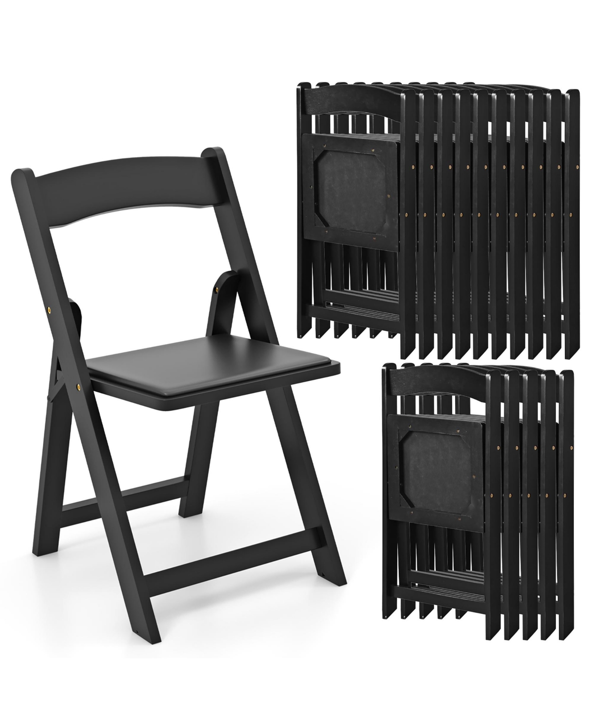 Click here for Gymax Set of 16 Dining Chairs w/ Rubber Wood Legs... prices