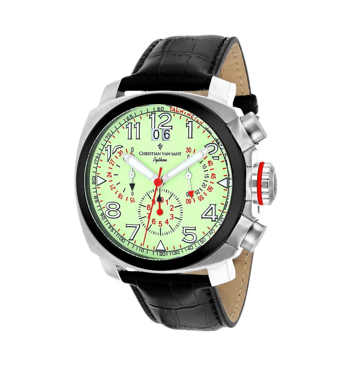 Click here for Christian Van Sant Mens Grand Python Luminous Dial... prices