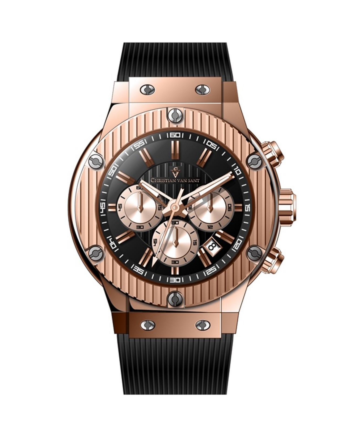 Click here for Christian Van Sant Mens Monarchy Red Dial Watch -... prices