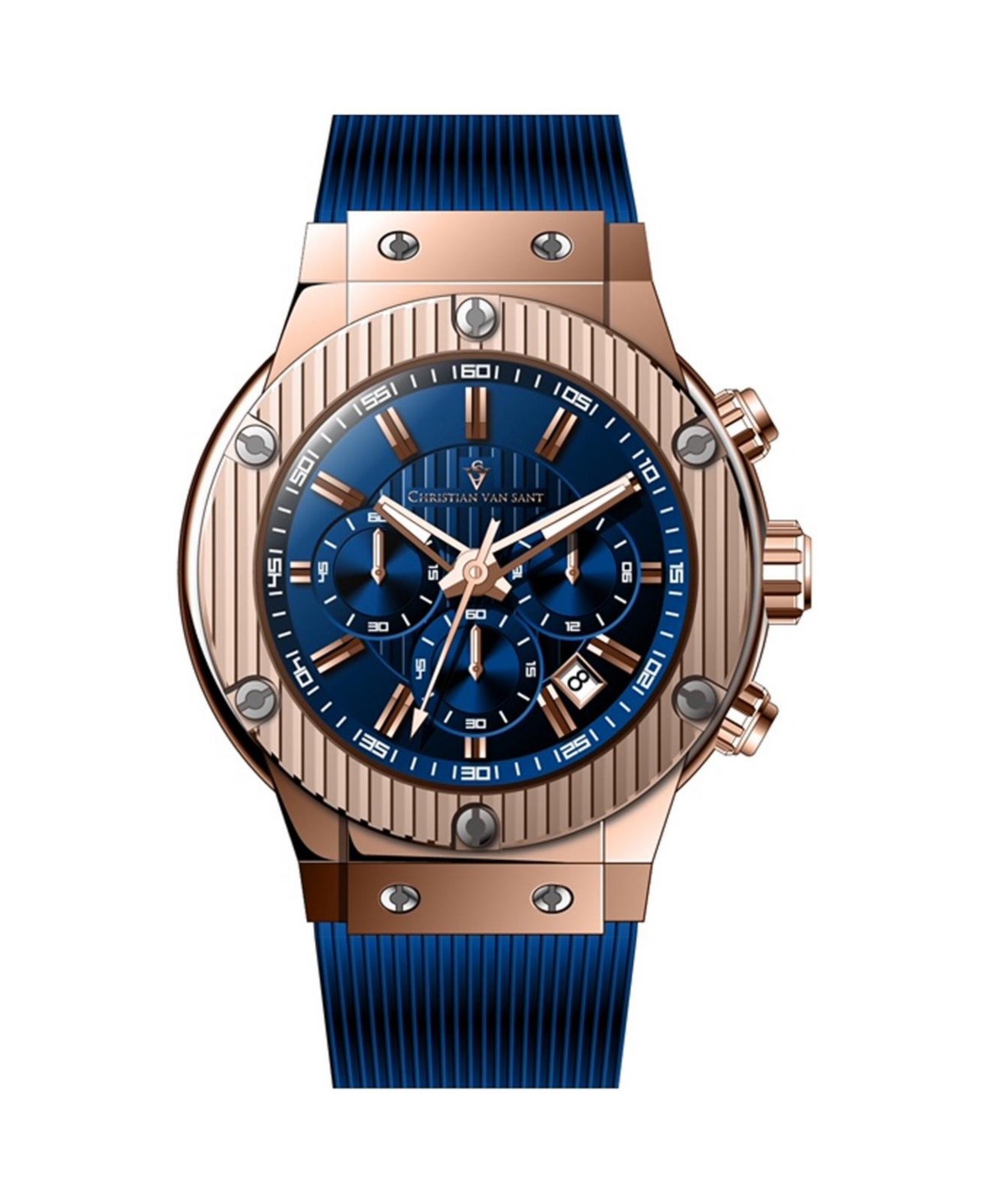 Click here for Christian Van Sant Mens Monarchy Blue Dial Watch -... prices