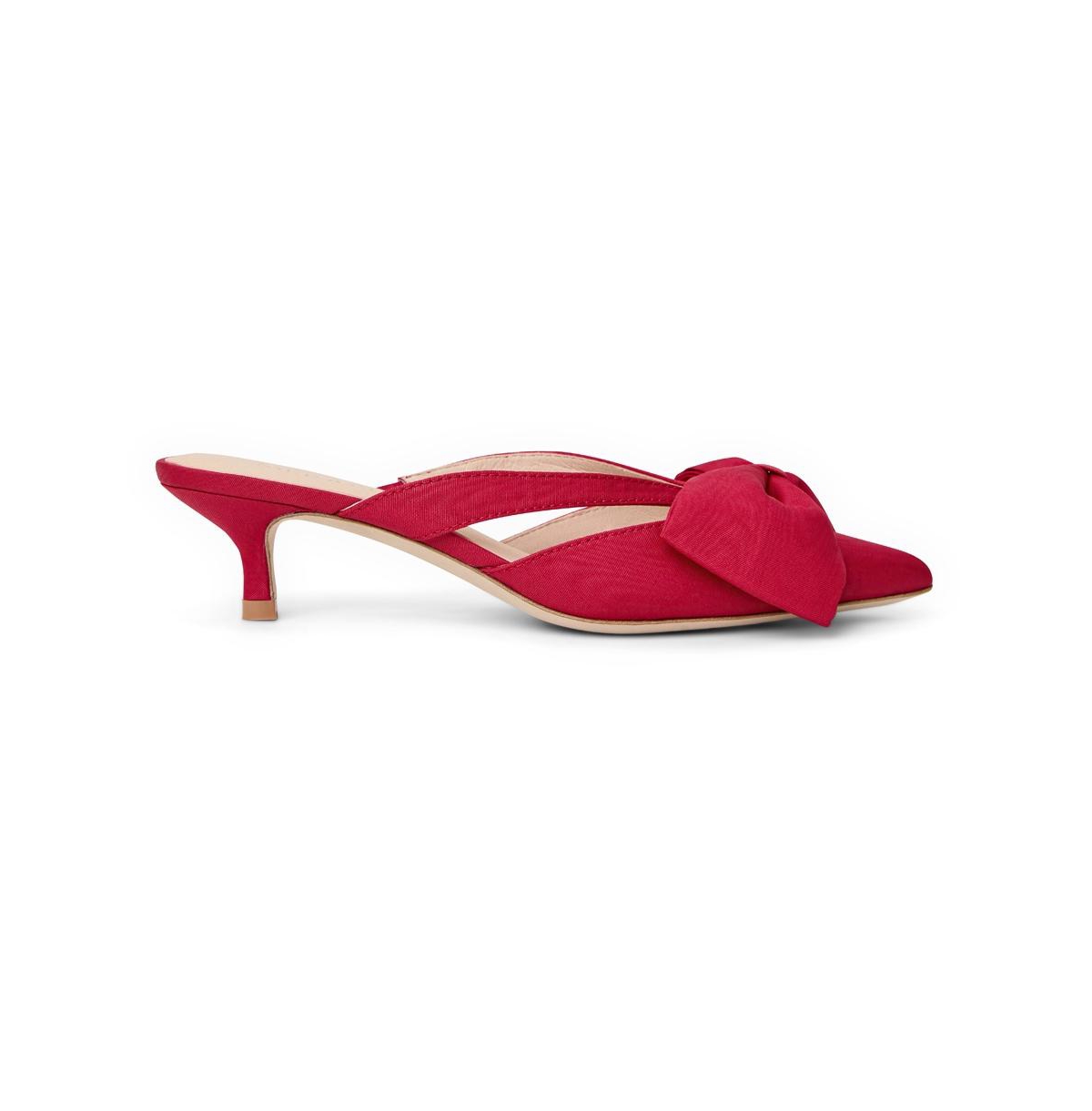 Click here for Cynthia Bow Mule - Fabric - Carmine red prices