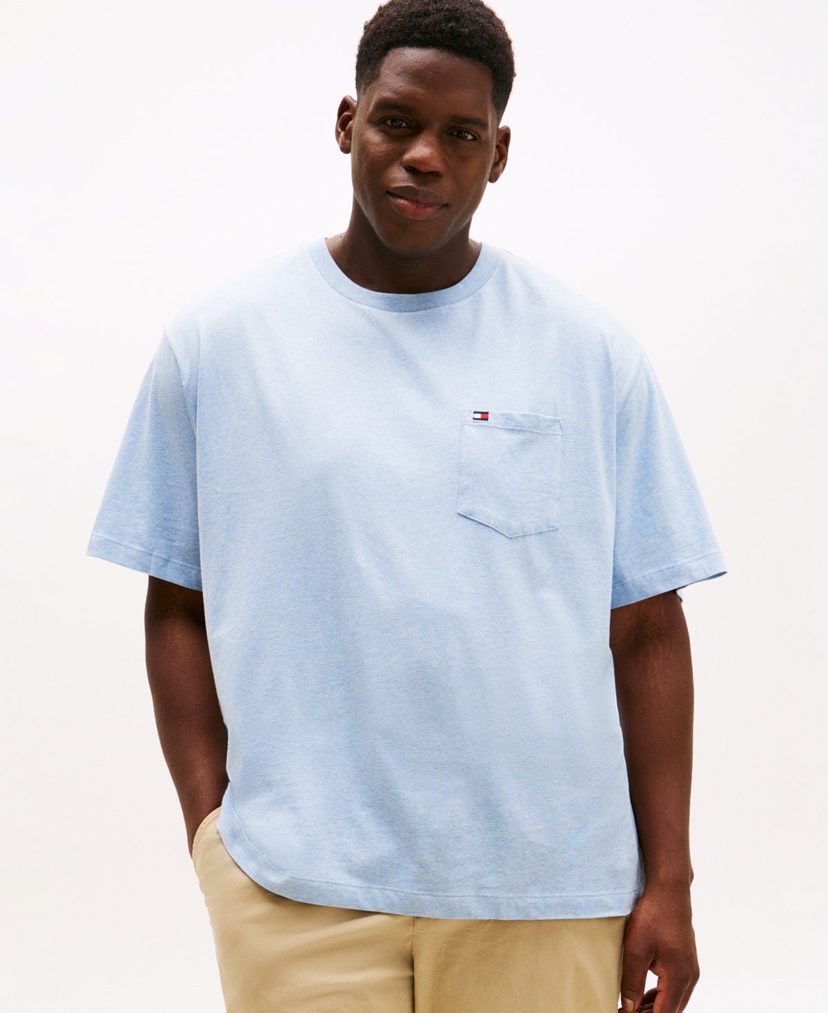 Click here for Tommy Hilfiger Mens Big & Tall Tommy Crew Neck Poc... prices