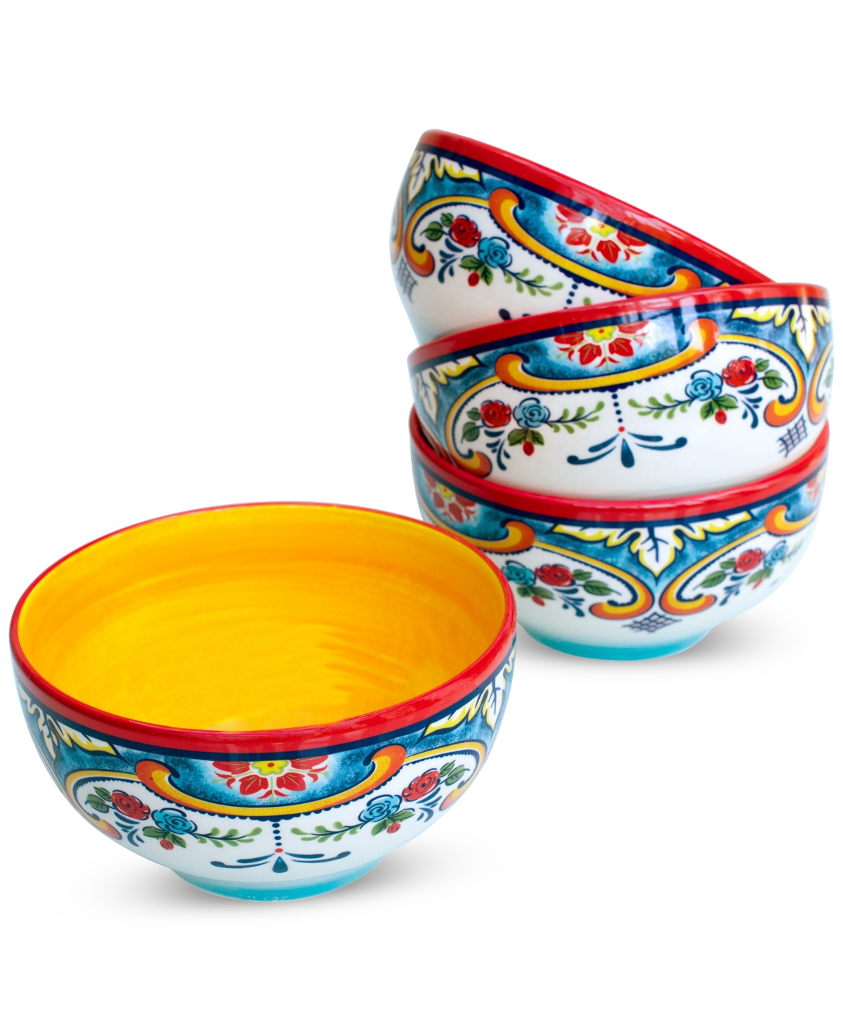 Click here for Euro Ceramica Zanzibar Cereal Bowls  Set of 4 - In... prices