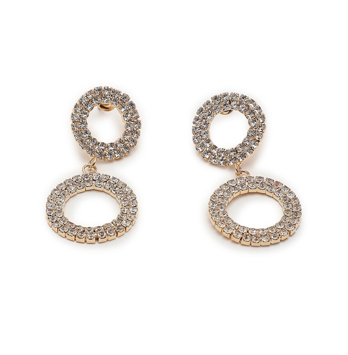 Click here for Sohi Womens Blue Bling Drop Earrings - Silver prices