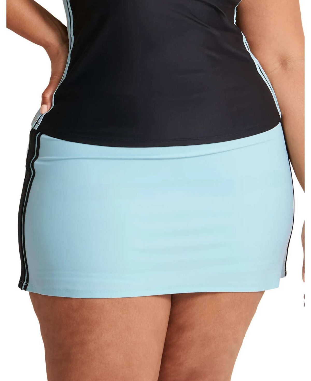 Click here for Adore Me Ace Womens Plus-Size Skort - Light blue prices