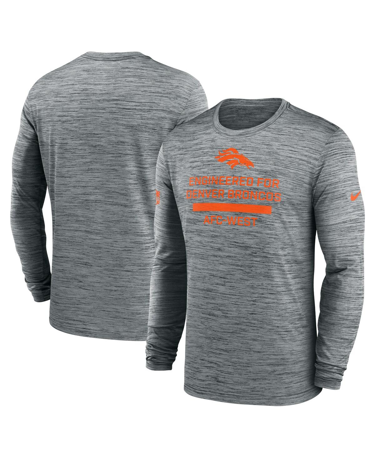 Click here for Nike Mens Gray Denver Broncos Sideline Velocity Pe... prices