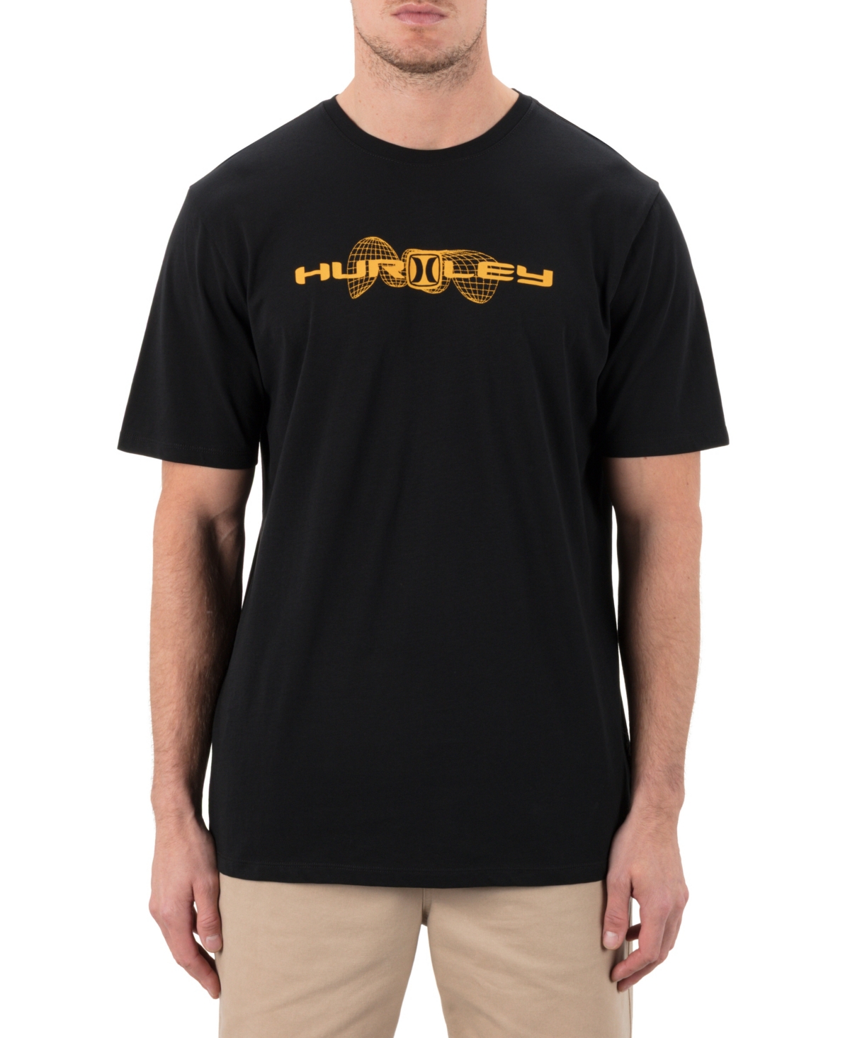 Click here for Hurley Mens The Globe Short Sleeve T-Shirt - Black prices