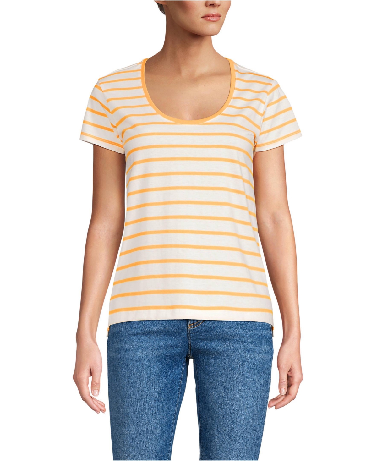 Click here for Lands End Womens Supima Cotton Tall Short Sleeve S... prices