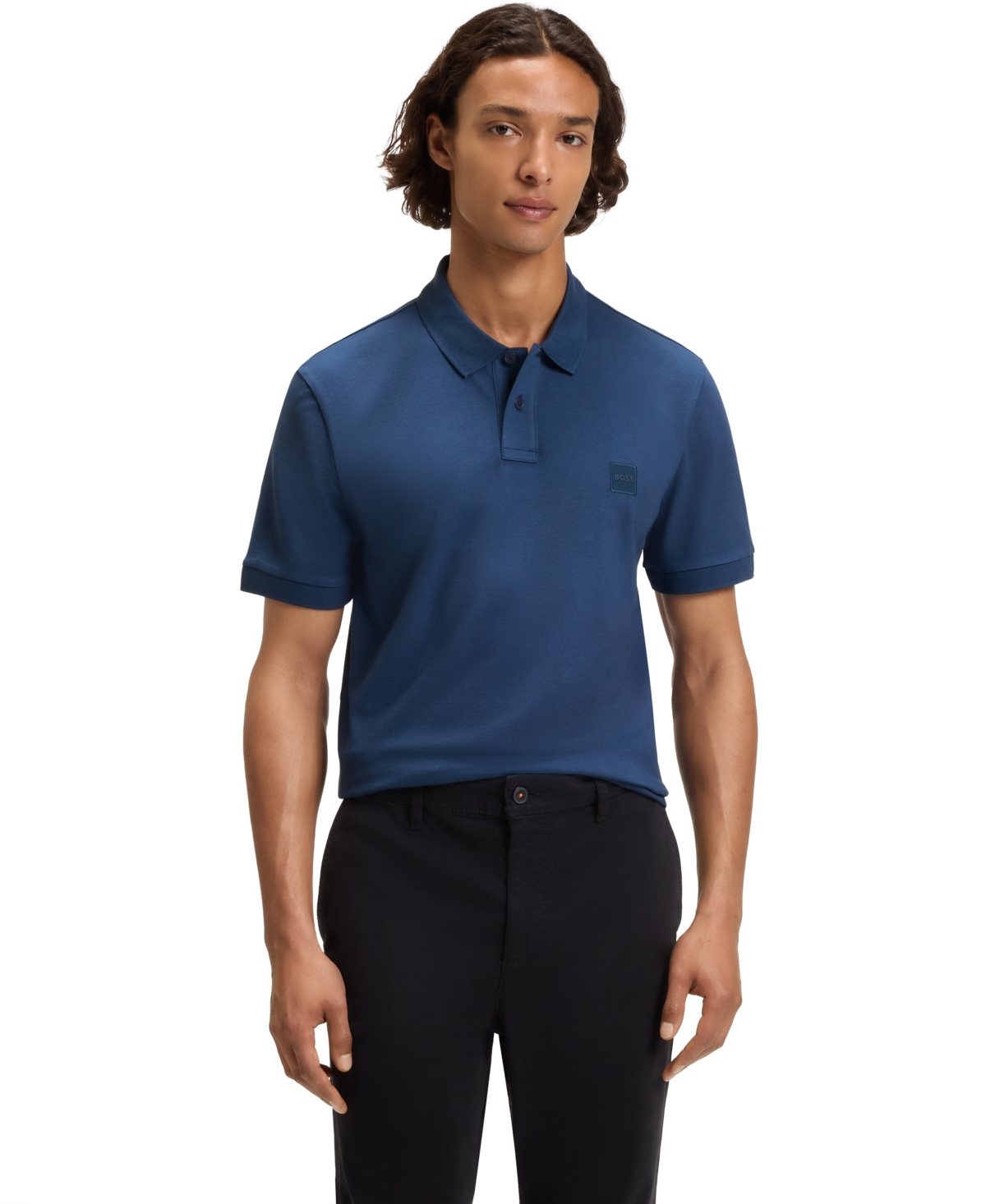 Click here for Boss by Hugo Boss Mens Slim-Fit Stretch-Cotton Log... prices