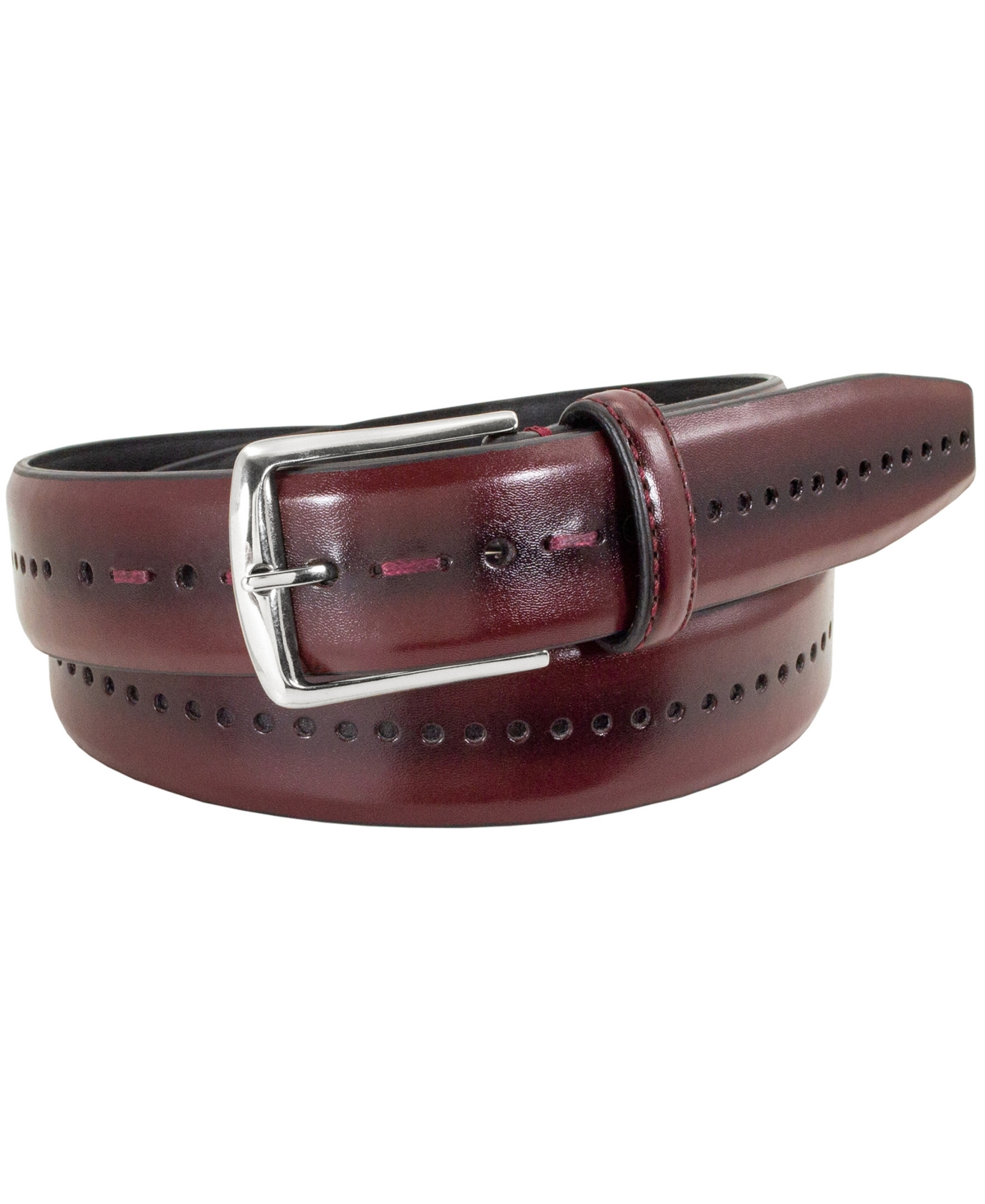 Click here for Stacy Adams Carnegie 33 mm Belt - Burgundy prices