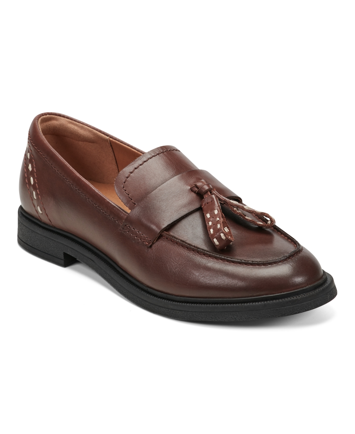 Click here for Earth Womens Deeana Stitched Tassel Loafers - Dark... prices