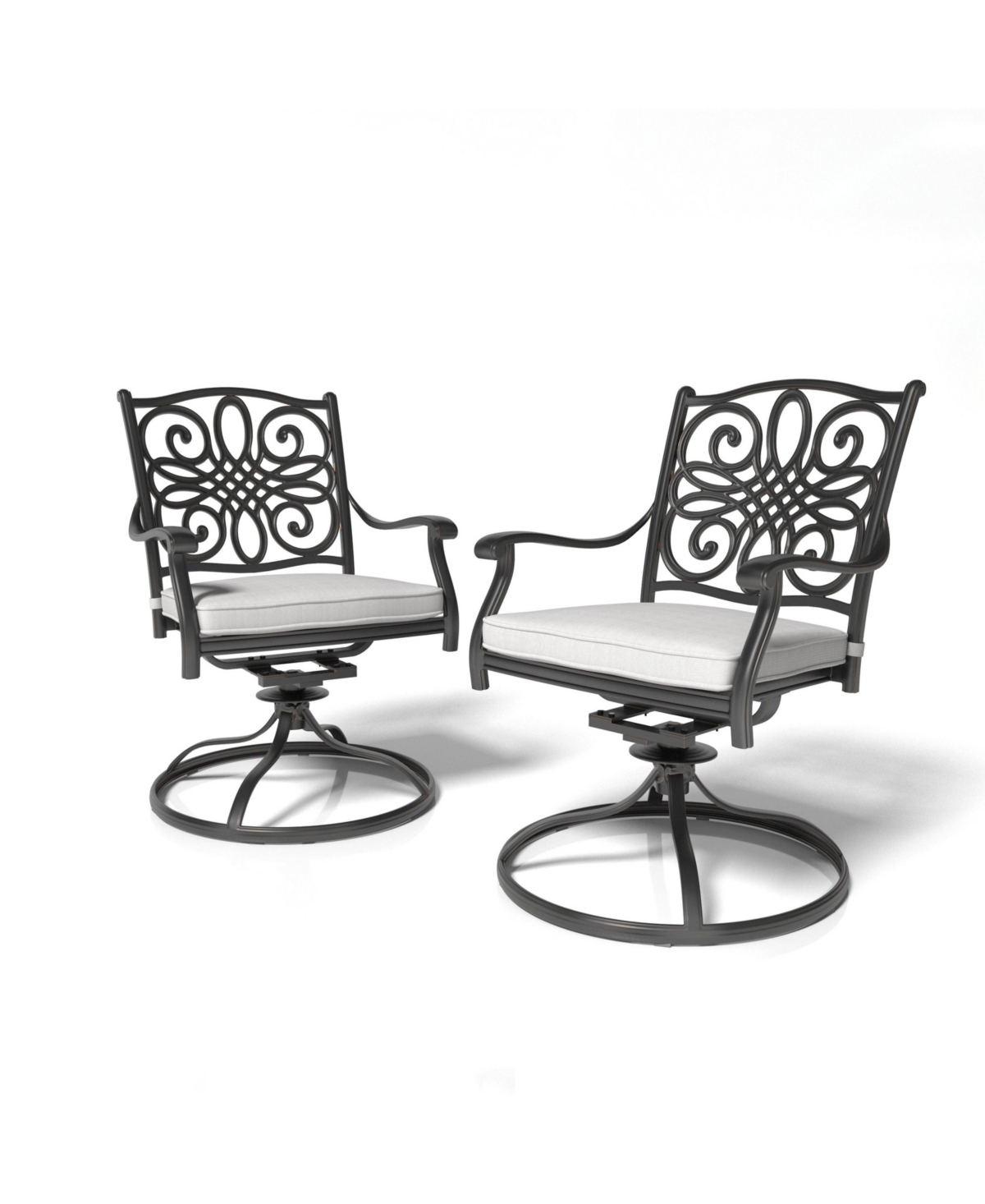 Click here for Mondawe Outdoor Swivel Dining Armchair - Grey prices