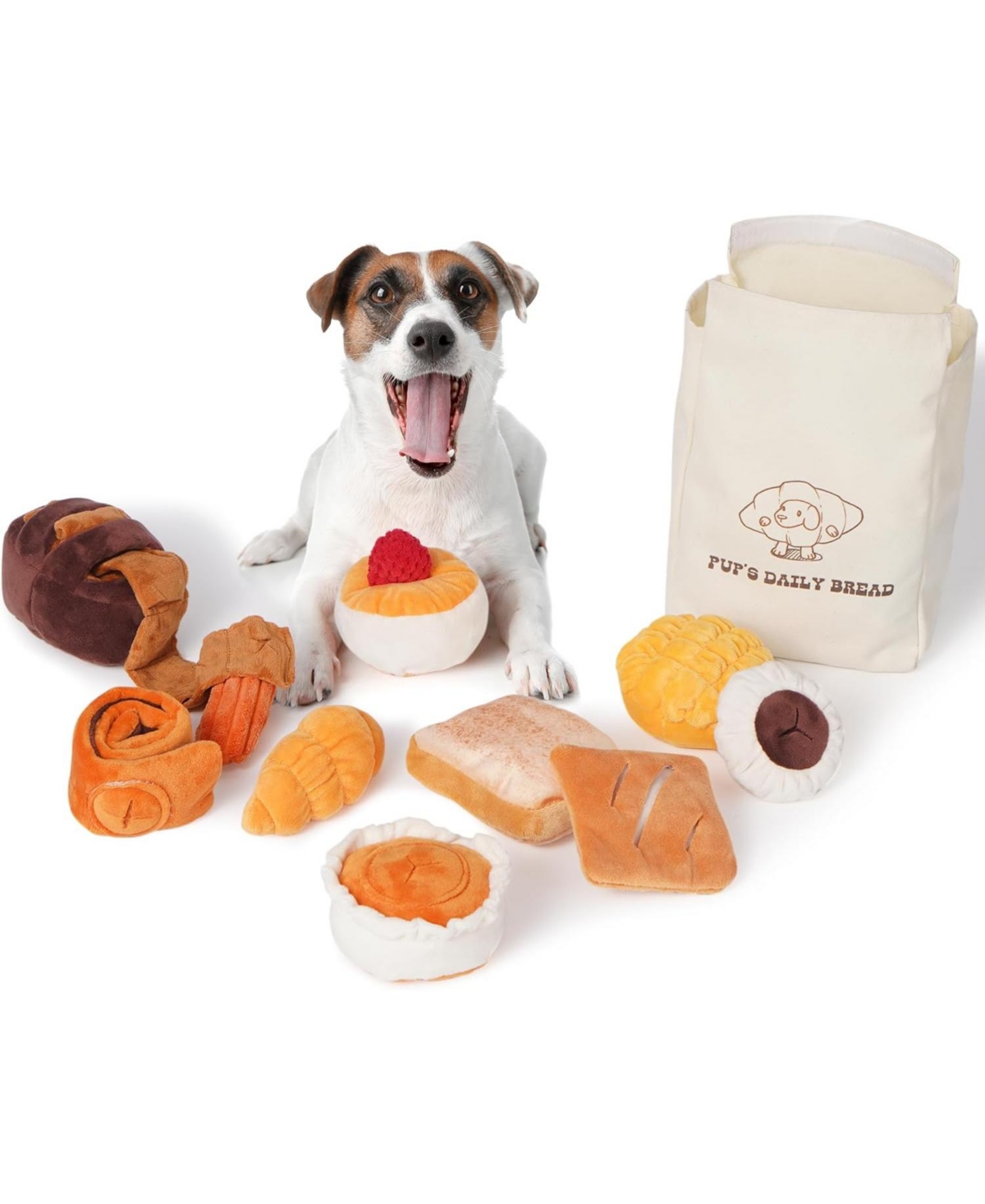Click here for Nocciola 10 Pcs Bread Dog Toy Set with a Grocery B... prices