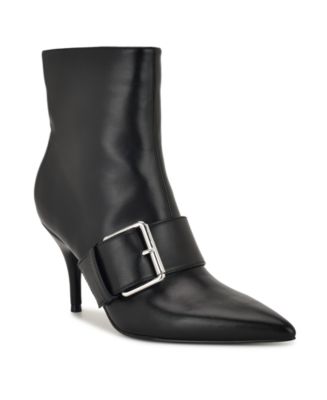 Nine West Women's Colin Buckle Strap High Ankle Booties - Macy's