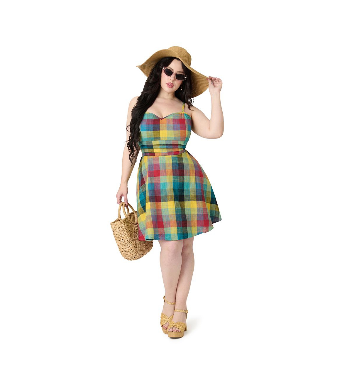 Click here for Unique Vintage Plus Size 1950s Sleeveless Cotton F... prices