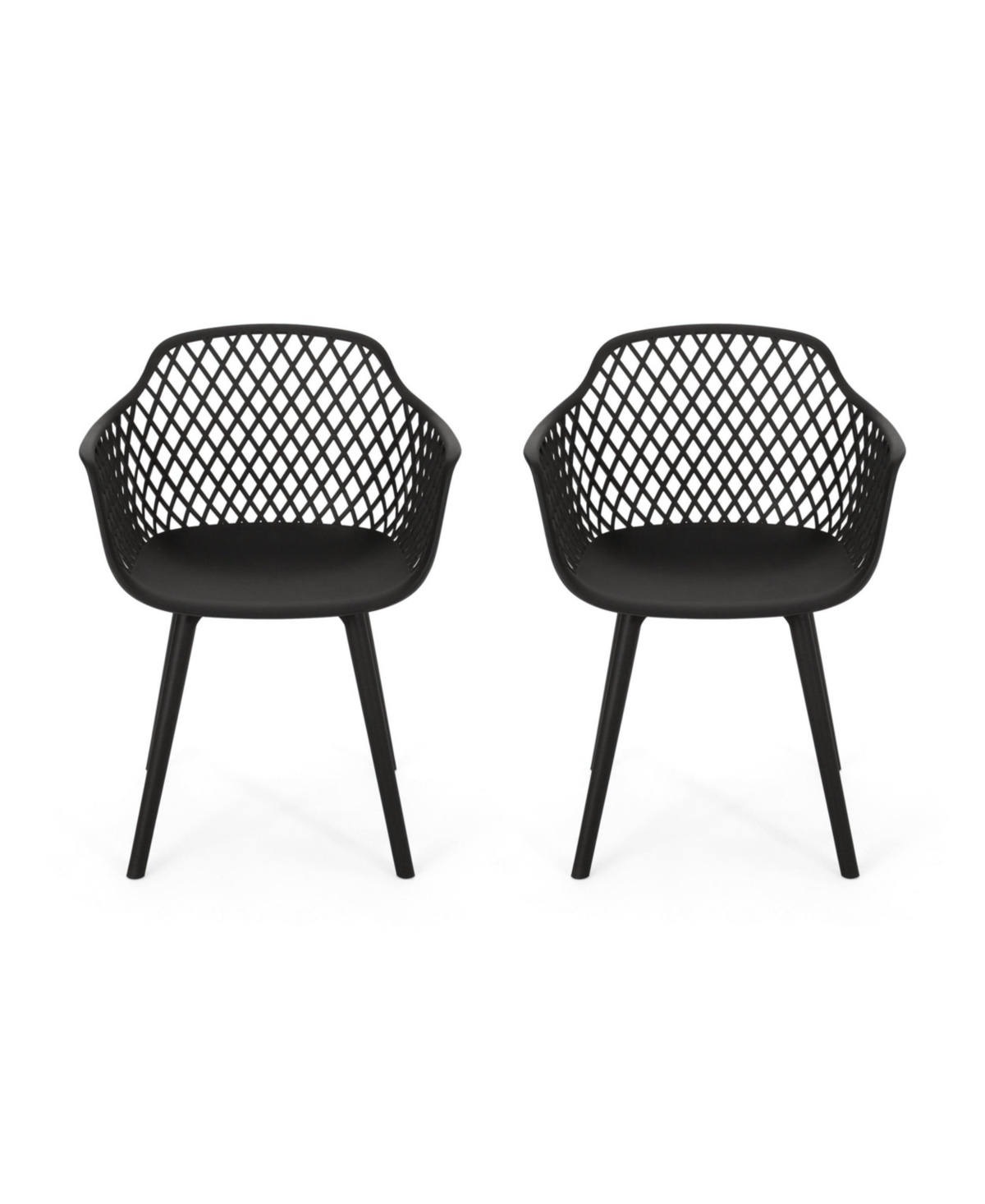 Click here for Flynama Set Of 2 Outdoor Dining Chair In Black prices